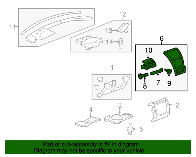 20983357 - OEM GM Center Bezel | GMPartsCenter.net | GM Parts Center