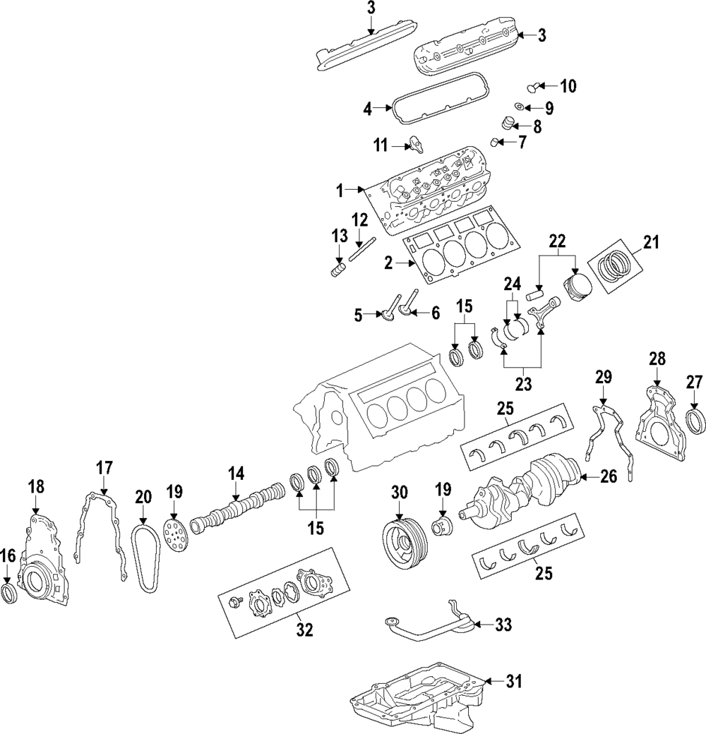2015-2024 GM Cylinder Head with Valves 12699619 | GM Parts Center