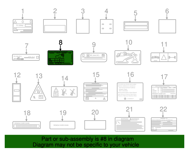 231-584-60-01 - Label 2017-2020 Mercedes-Benz | Mercedes-Benz USA Parts