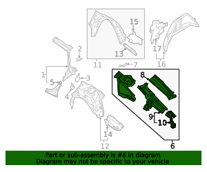 2019-2020 Audi Inner Panel Assembly 4K8-809-052 | Audi USA Parts