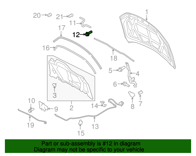 Ford -N807658-S307 - Striker Screw - 2006-2020 Ford | OEM Ford Part Online