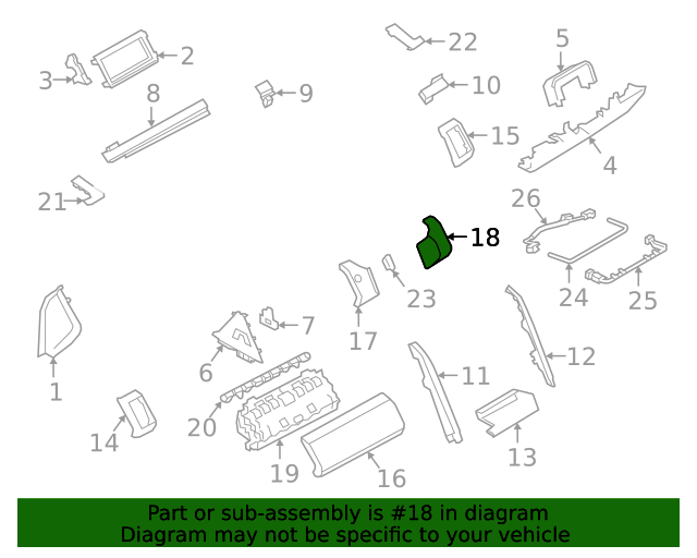 Genuine Trim Pad for 2017-2023 Land Rover Discovery | Land Rover Part ...
