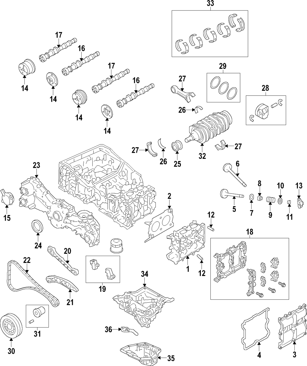 11039AC490 - 2014-2015 Subaru XV Crosstrek - Cylinder Head | Subaru ...