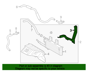 32913-48030 - Automatic Transmission Oil Cooler Bracket 2013-2015 Lexus ...