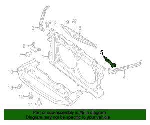 2013-2019 Nissan Radiator Support Bracket 24236-3TA0A | OEM Parts Online
