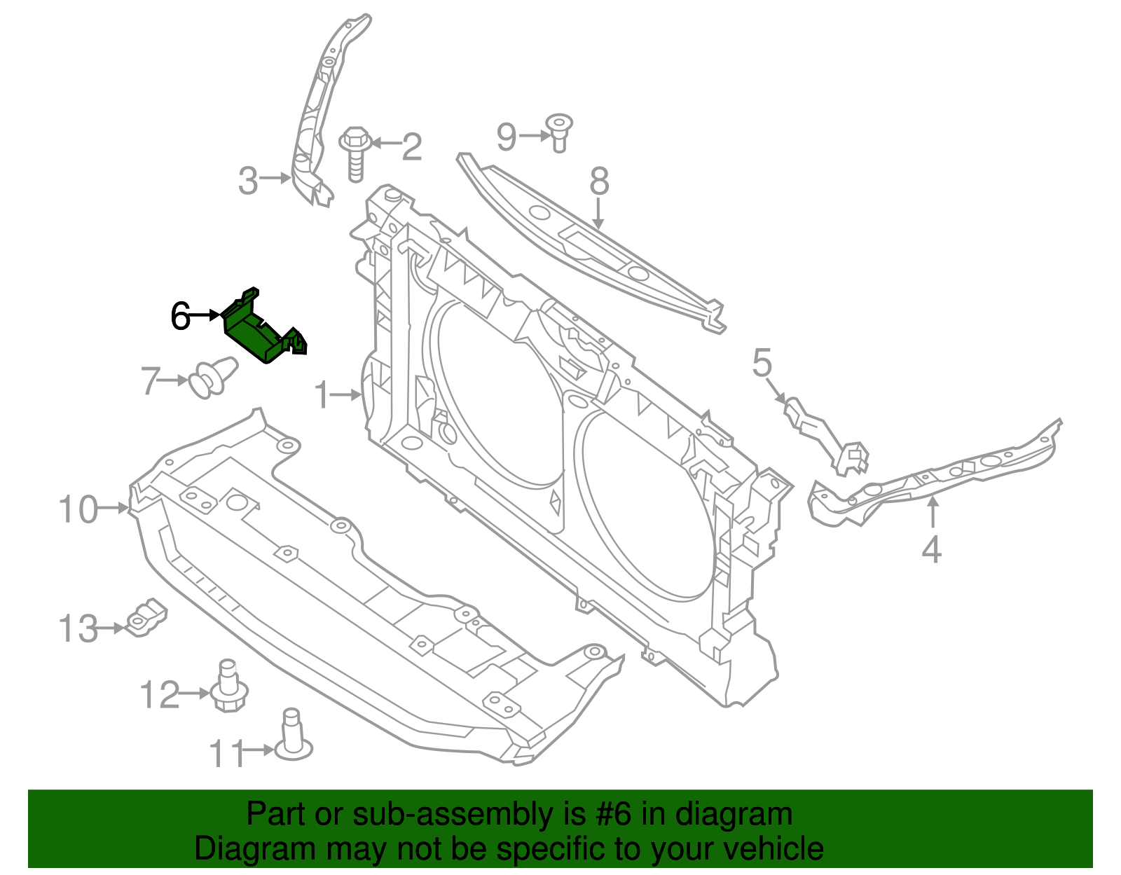 2013-2015 Nissan Altima Air Duct 62542-3TA0A | Bill Kay Nissan Parts