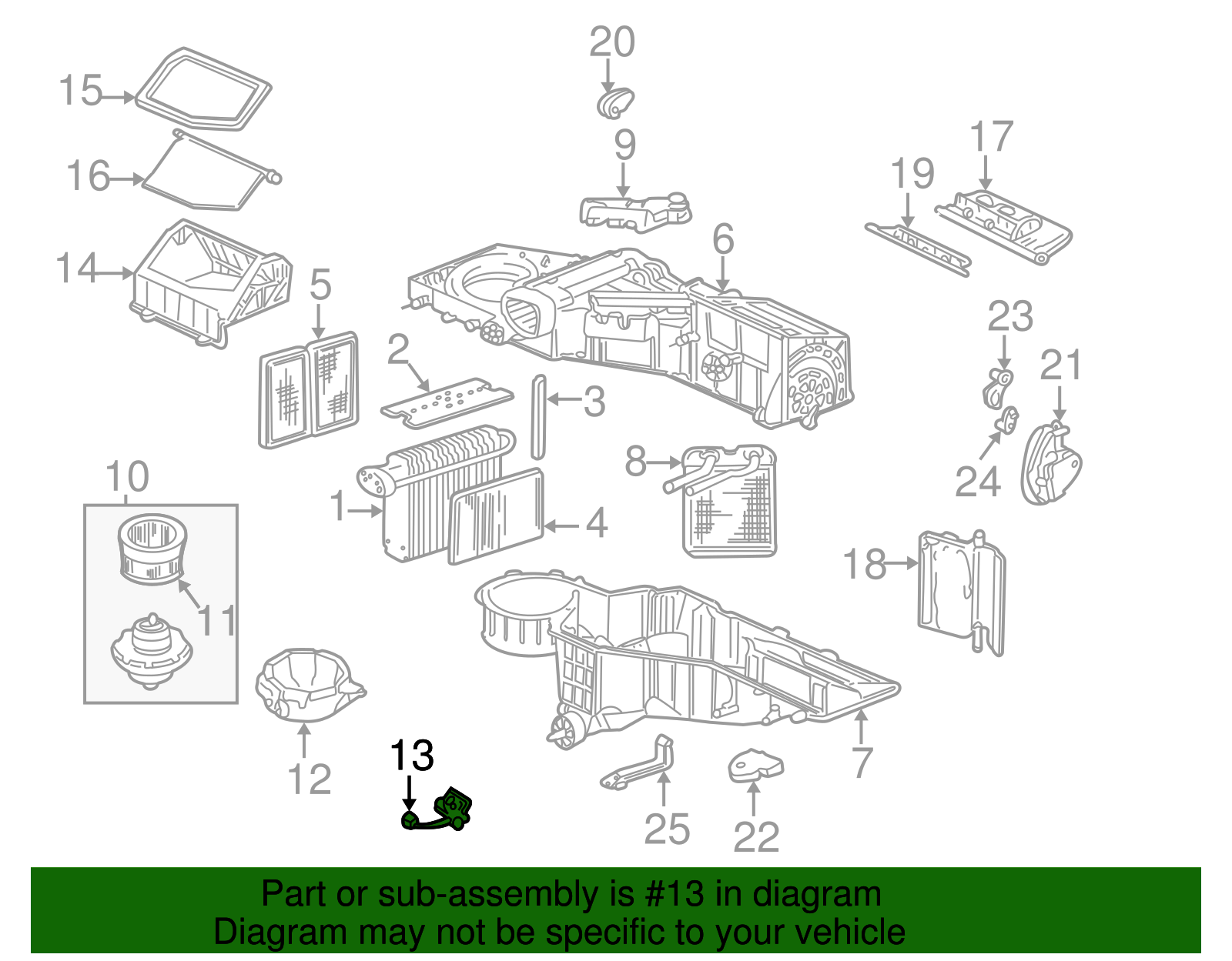19260762 - Heating and Air Conditioning Blower Control Module 2003-2009 ...
