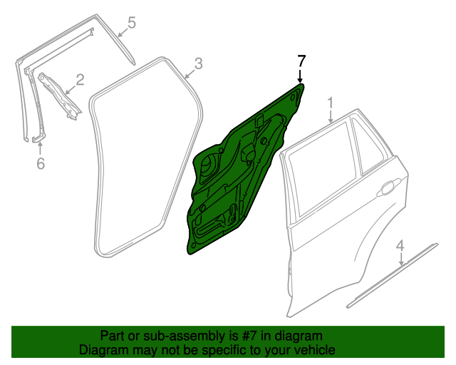 51-48-7-355-616 - Water Shield - 2007-2013 BMW X5 | Buy BMW Parts Now