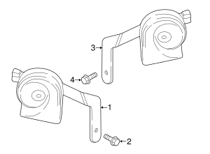 2018-2020 Buick Envision High Note Horn 84377338 | GMPartsDirect.com