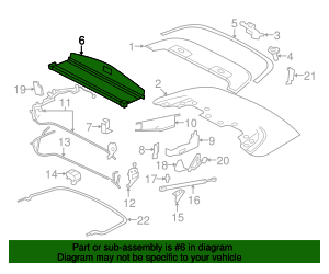 2007-2015 Jaguar Tonneau Cover C2P5085 | JaguarParts.com
