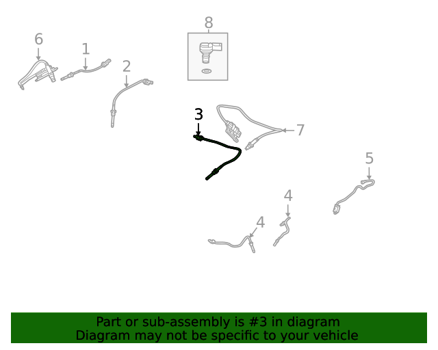 12683525 - Exhaust Temperature Sensor 2017-2023 GM | GM Wholesale Direct