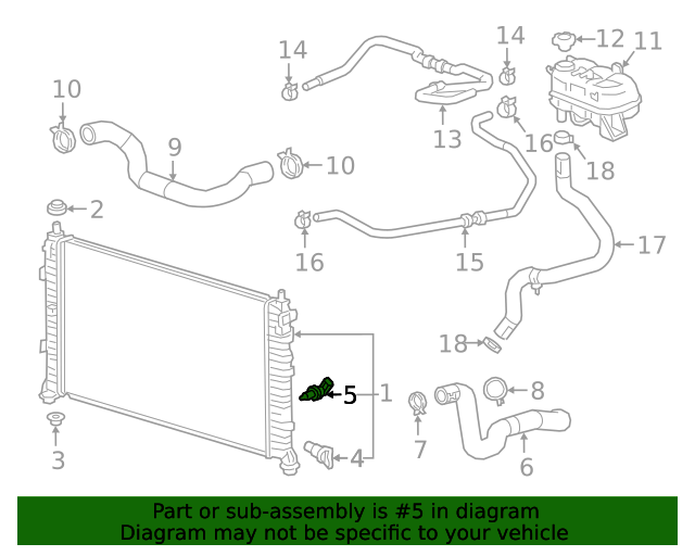 2019-2021 GM Temp Sensor 55497116 | TascaParts.com