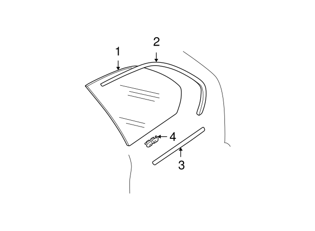 51368257709 - 2000-2006 BMW X5 Upper Molding (51-36-8-257-709) | BMW of ...