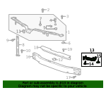 2019-2023 Cadillac XT4 Guide Bracket - Passenger Side (RH) 84491228 ...