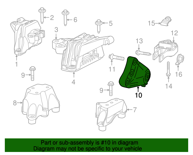 2013-2016 Dodge Dart Bracket 68164774AA | TascaParts.com