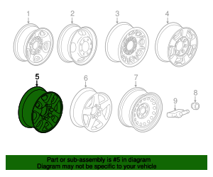 9597736 - OEM GM WHEEL GMPartsCenter.net | GM Parts Center