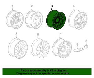 2011-2019 GM Wheel, Alloy 84020558 GM | GMPartsDirect.com