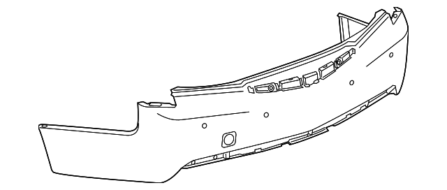 2015-2019 Cadillac ATS Rear Upper Bumper Cover 23336073 | GMPartsDirect.com