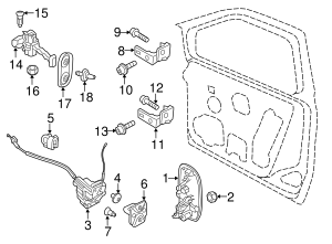 2015-2020 Ram ProMaster City Door Check Pin 68202208AA | TascaParts.com