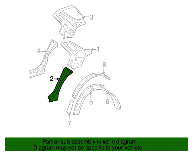 164-630-05-13 - Lock Pillar Reinforced 2006-2011 Mercedes-Benz ...