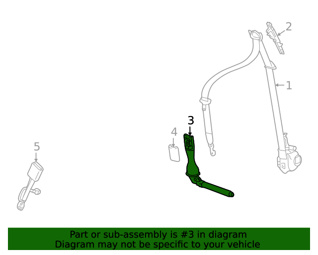 2019-2023 Cadillac XT4 Pre-Tensioner 84959690 | GMPartsDirect.com