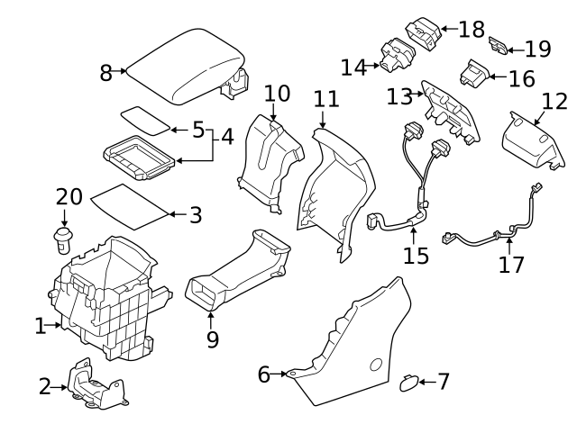 2019-2021 Subaru Forester USB Port 86257SJ040 | OEM Parts Online
