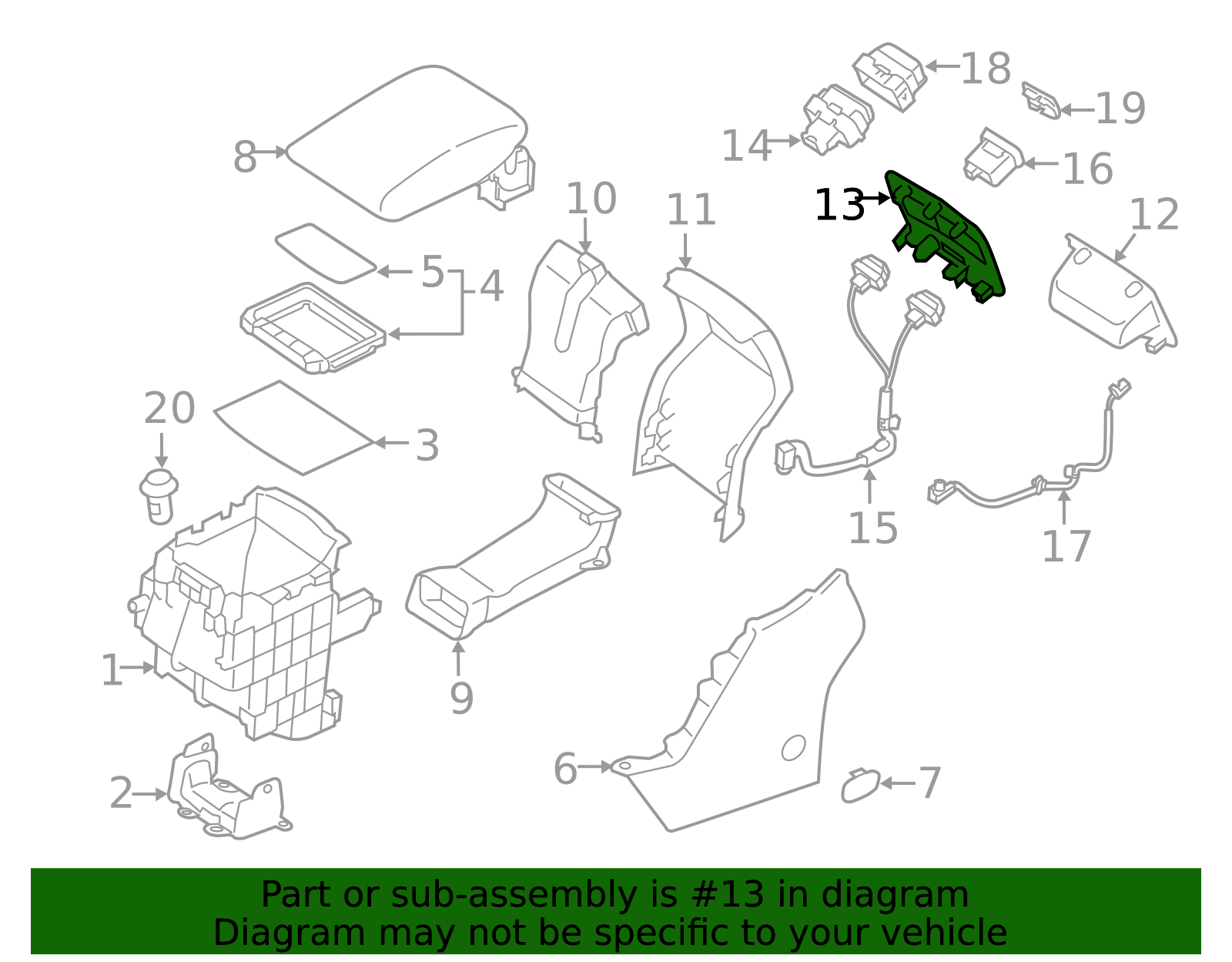 2019-2024 Subaru Forester Switch Panel 92142SJ000 | Subaru Parts Store
