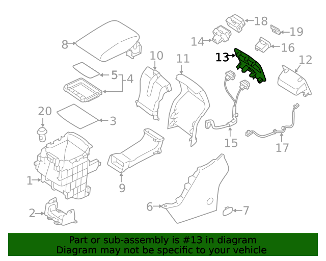 2019-2024 Subaru Forester Switch Panel 92142SJ000 | Subaru Parts Store