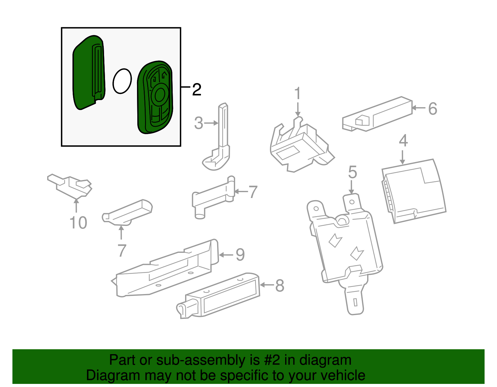 2017-2025 GM Keyless Entry Keypad 85540054 | QuirkParts