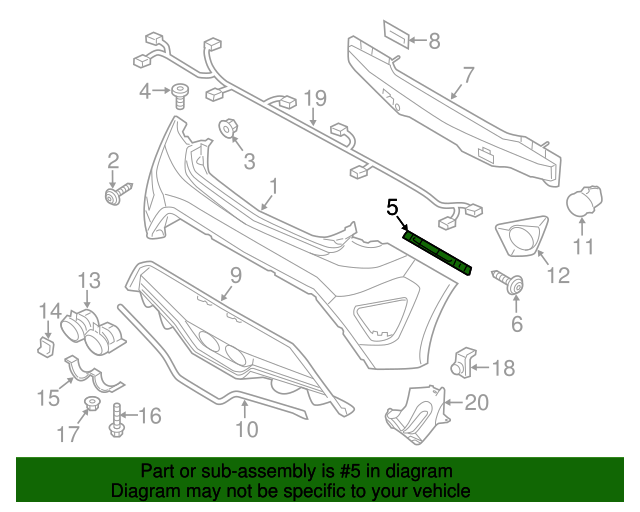 2012-2017 Hyundai Veloster Bracket 86614-2V000 | OEM Parts Online