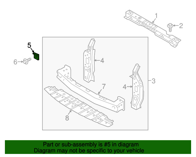 5256B411 - Side Panel Bracket 2014-2024 Mitsubishi | Mitsubishi Direct ...
