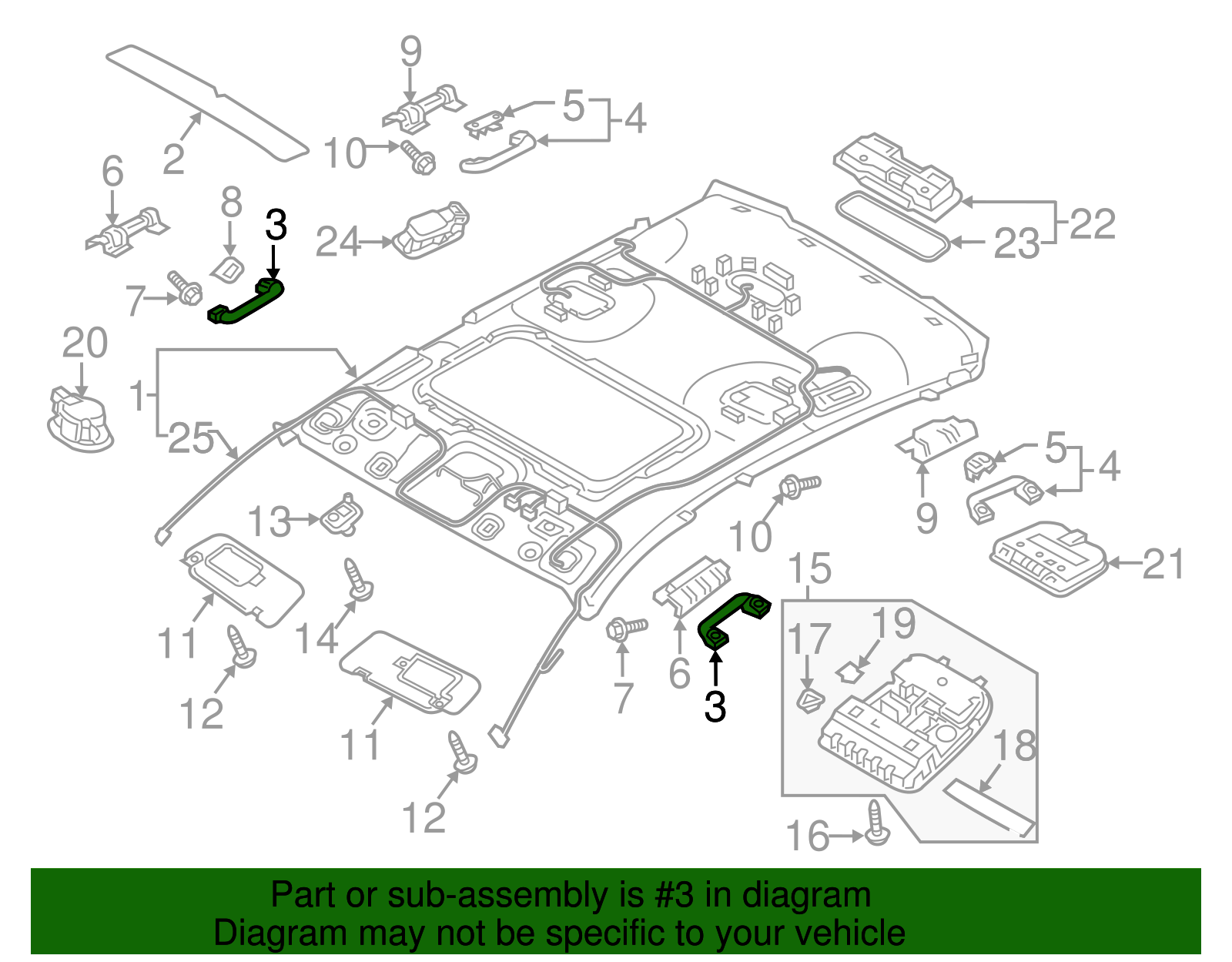 Hyundai - 85341-D2000-VHC - Grip Handle - 2017-2019 Genesis G90 | OEM ...