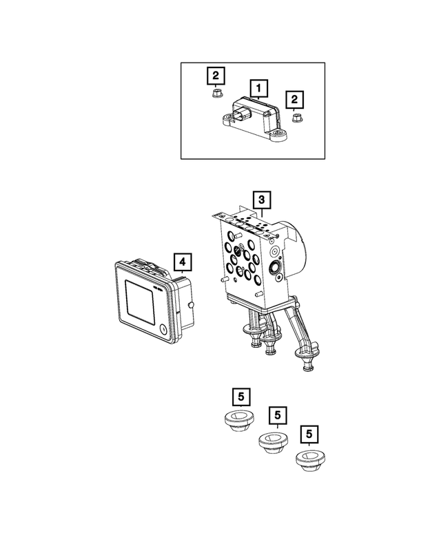 2018-2023 Mopar Anti-Lock Brake System Module 68399772AF | My Mopar Parts