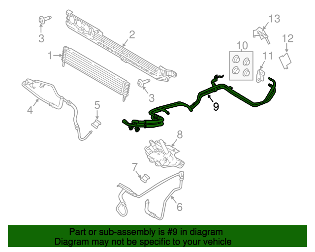 Genuine OEM Ford Part - Hose & Tube Assembly JL3Z-7R081-J | Genuine OEM ...