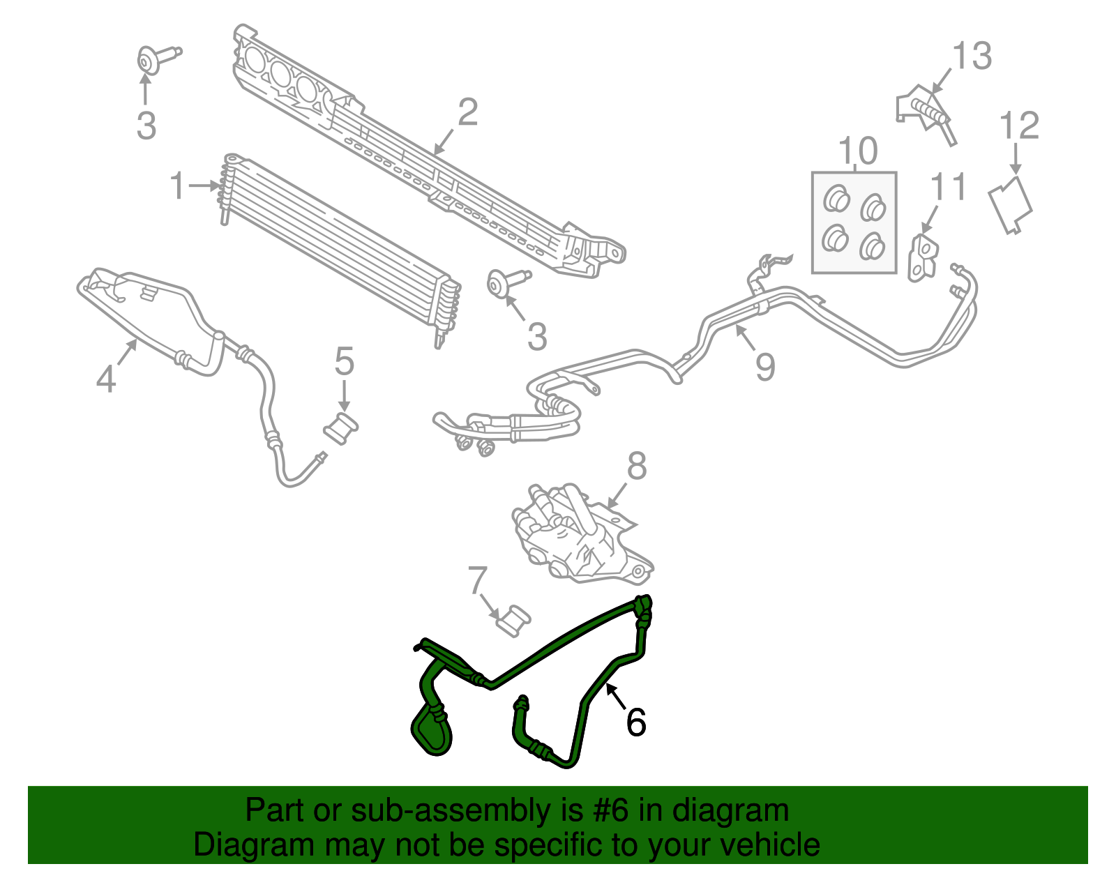 2017-2020 Ford F-150 | Automatic Transmission Oil Cooler Hose Assembly ...