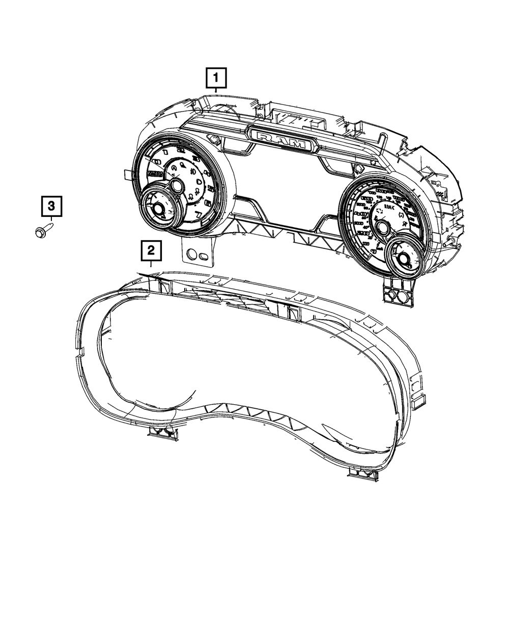 2023 Ram 3500 Instrument Panel Cluster 68545488AA | Mopar eStore