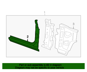 2007-2018 Jeep Front Pillar - Passenger Side (RH) 55397010AE ...
