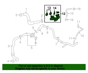 16331-31220 - Engine Coolant Outlet Flange 2016-2022 Lexus ...