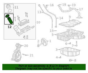 2020 Mopar Engine Oil Filter Element 68507598AA | TascaParts.com