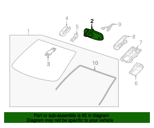 2010-2025 GM Inside Rearview Mirror (Replaces 13585947) 13524916 GM ...