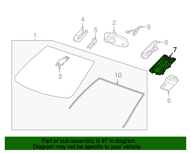 2019-2023 GM Front View Driver Information Camera Bracket 84488850 GM ...