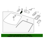 2019-2020 GMC Terrain Jet Black Windshield Multifunction Sensor Mount ...