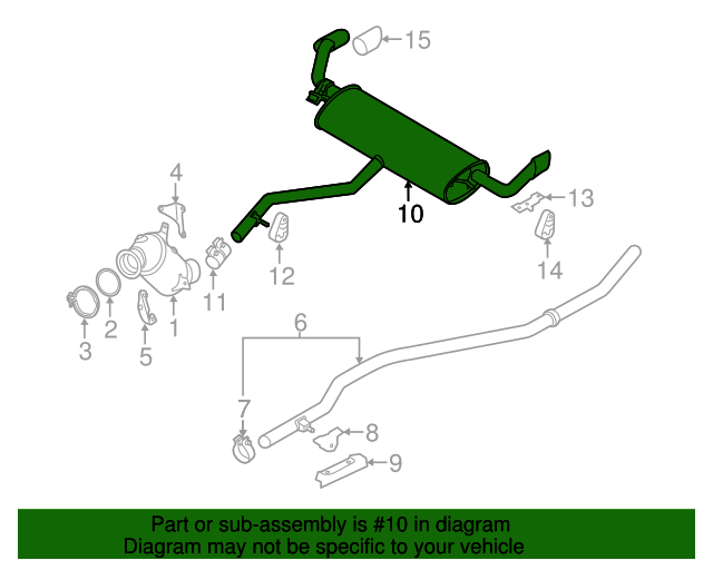 18-30-7-646-127 - Muffler - 2011-2013 BMW X5 | Wholesale BMW