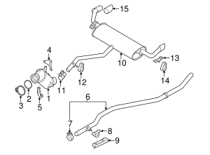 18307646126 - 2011-2013 BMW X5 Exhaust Muffler (18-30-7-646-126) | BMW ...