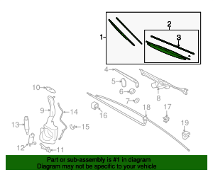 61-61-0-028-137 - Blade Assembly 2002-2012 Mini Cooper | Braman BMW ...