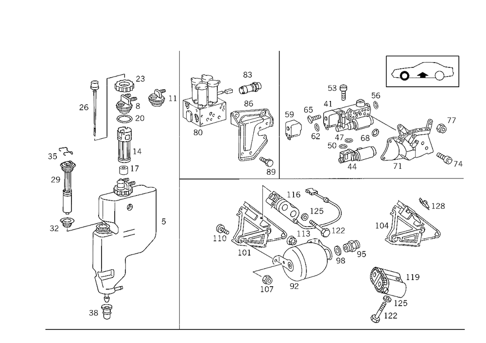 129-320-12-58 - Valve 1990-1997 Mercedes-Benz | Mercedes-Benz USA Parts