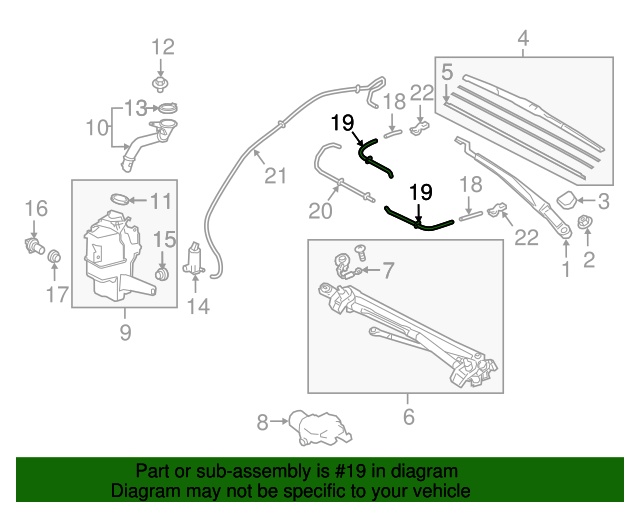 90068-33036 - Washer Hose 2018-2023 Toyota Camry | Longo Toyota Parts