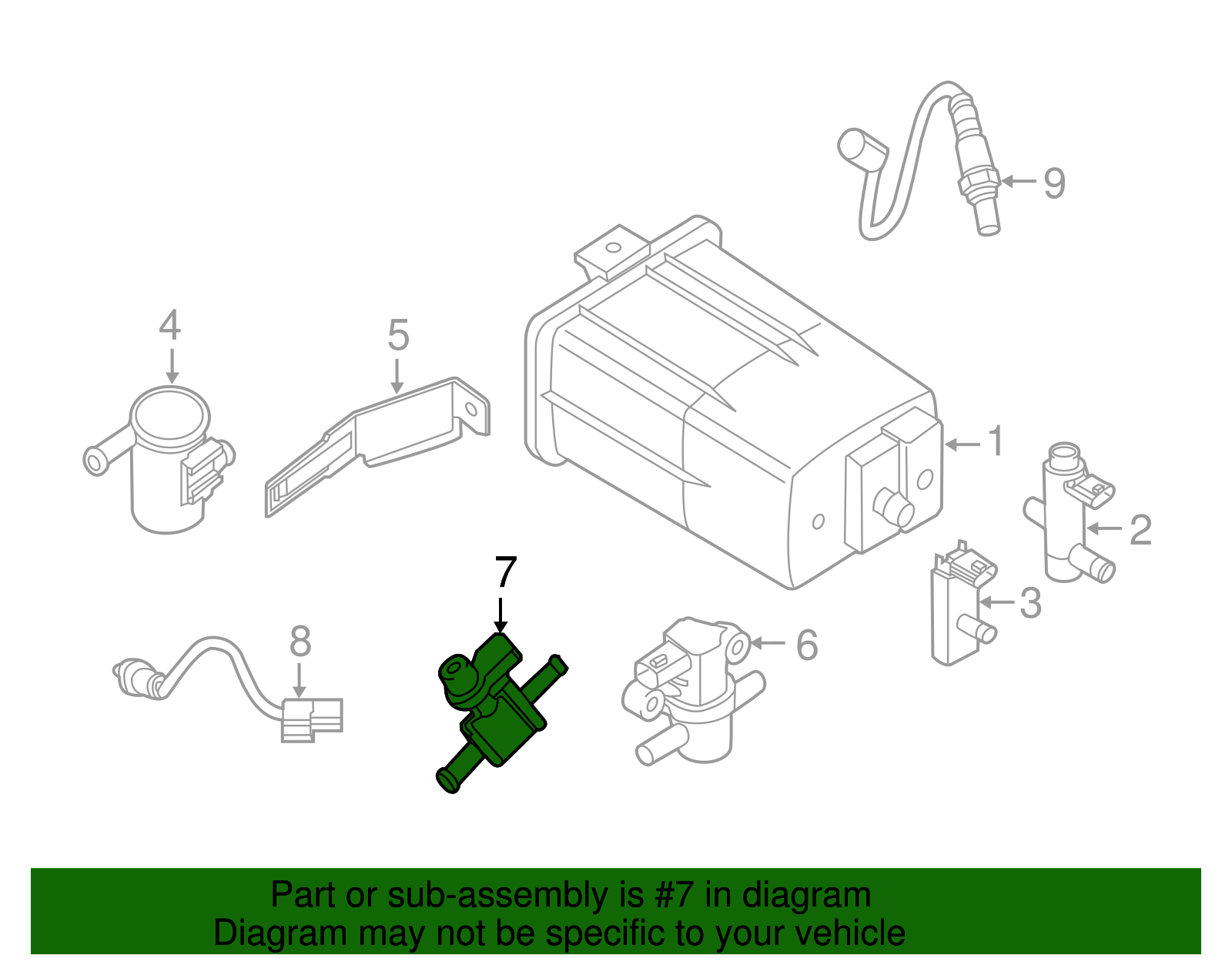 2013-2018 Nissan Altima Service Valve 14939-3TA0A | Nissan Parts Plus