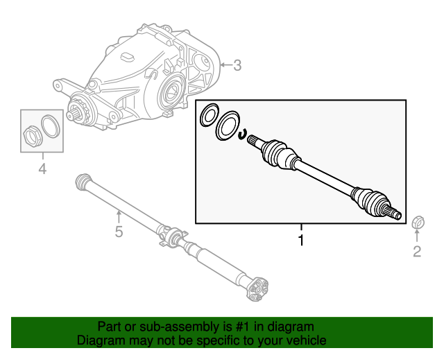33208609839 - 2009-2019 BMW Axle Assembly (33-20-8-609-839) | BMW of ...