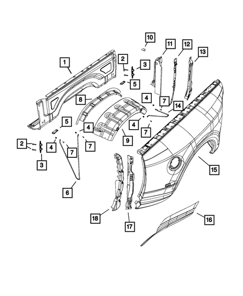 Pickup Box and Fuel Filler Door for 2021 Ram 3500 | Mopar eStore
